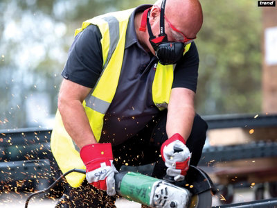 x2 Trend STEALTH/ML AIR STEALTH Half Face Dust Mask Medium Large with ...