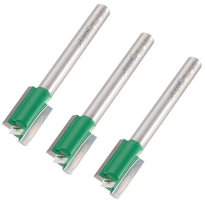 x3 Trend CraftPro C019AX1/4TC 1/4 Router Bit TCT Hinge Jig Straight Cut ...
