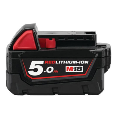 x5 Milwaukee M18B5 18v 5AH M18 Battery Li-Ion REDLITHIUM REDLINK Five Pack