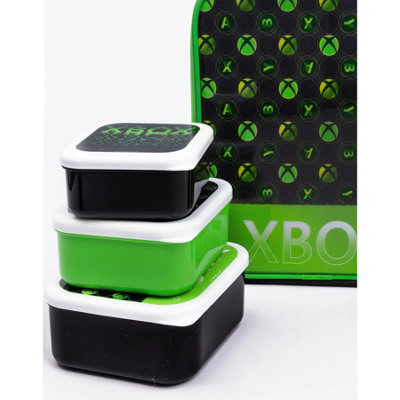 Xbox Lunch Bag and Bottle (Pack of 5) Black/Green (One Size)