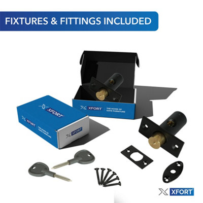 XFORT 2 Pack 35mm, Mortice Window Rack Bolts With 2 Star Keys, Rack ...