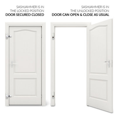 XFORT 2 Pack Door Jammer and Window Locks for uPVC Doors and Windows