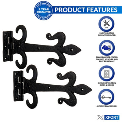 Large Decorative Gate Hinges | Shelly Lighting