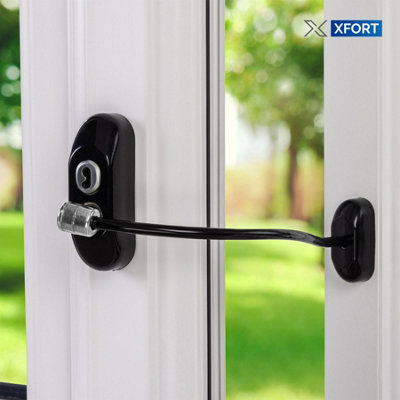 XFORT 4 Pack Viper Key Locking Cable Window Restrictor in Black | DIY ...