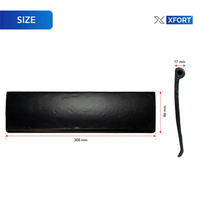 XFORT Black Antique Inner Tidy Plate, Classic Appeal With Hammered Finish