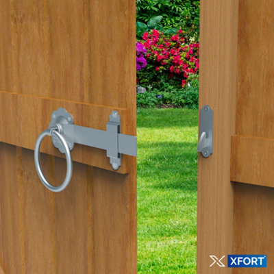 XFORT Bright Zinc Plated Ring Gate Kit Complete with T Hinges, Brenton ...