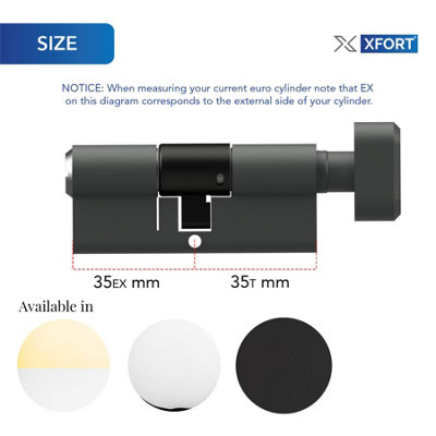 XFORT COLOSSUS 3 Star Keyed Alike Euro Cylinder Lock 35EX/35T (70mm)