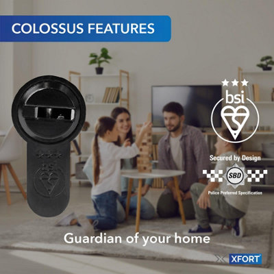 XFORT COLOSSUS 3 Star Keyed Alike Euro Cylinder Lock 55EX/45T (100mm)