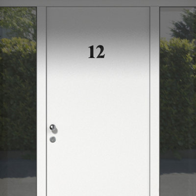 XFORT Front Door Number, Number 2, Black