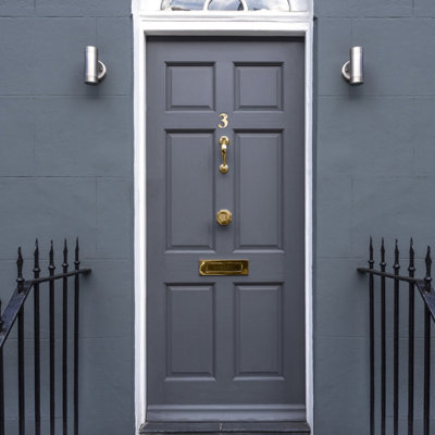 XFORT Front Door Number, Number 3, Polished Brass
