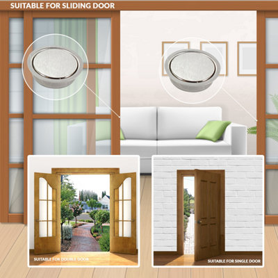 XFORT Magnetic Catch, Concealed Door Magnets Designed for Full Size Doors