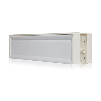 XFORT MailPlate Surround 10" Letterplate White, 40-80mm