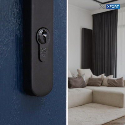 XFORT Matt Black Euro Cylinder Lock 45/45 (90mm)
