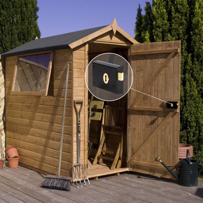 XFORT Rim Deadlock, Surface Mounted Rim Dead Lock with Key Operated ...