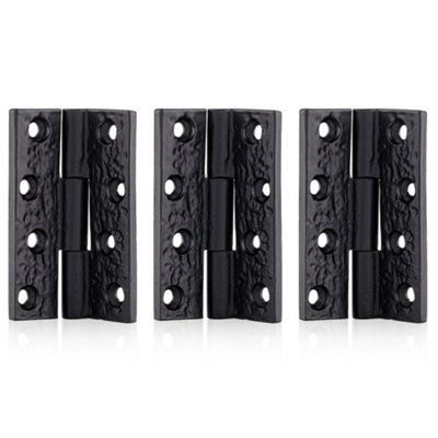 XFORT Smithy's Range 75mm Butt Hinges Black Antique, Traditional Cast ...