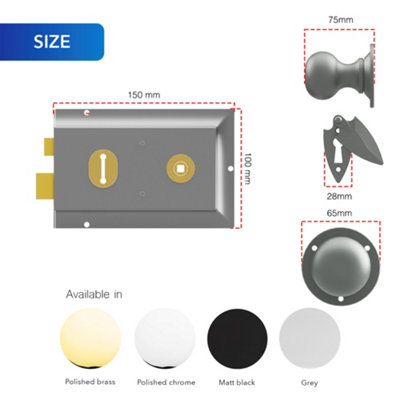 XFORT Smithy's Range Ball Shaped Rim Knob Set Black Antique, Complete ...