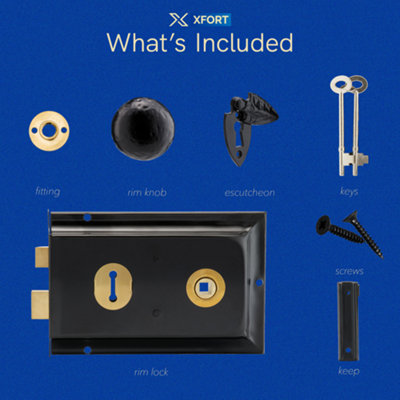 XFORT Smithy's Range Ball Shaped Rim Knob Set Black Antique, Complete ...