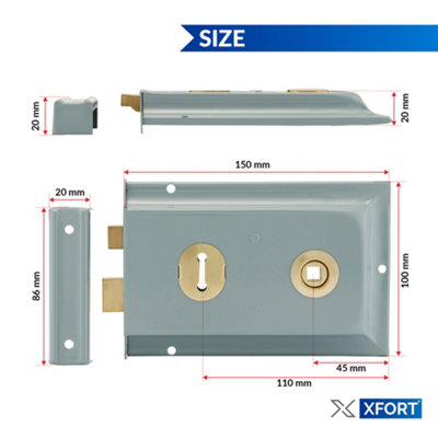 XFORT Traditional Rimlock (Grey).