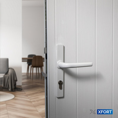 XFORT Uros UPVC Door Handle Ferco (White)