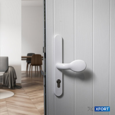 XFORT Uros UPVC Door Handle Offset (White)