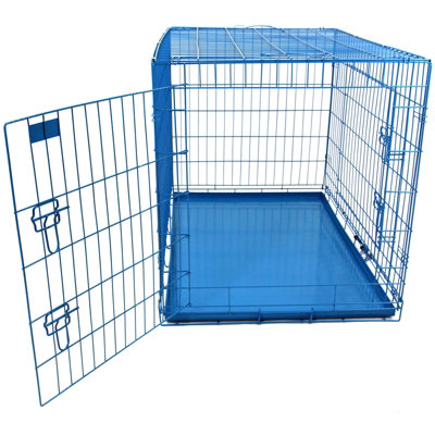 XL 42inch Foldable Blue Dog Cage