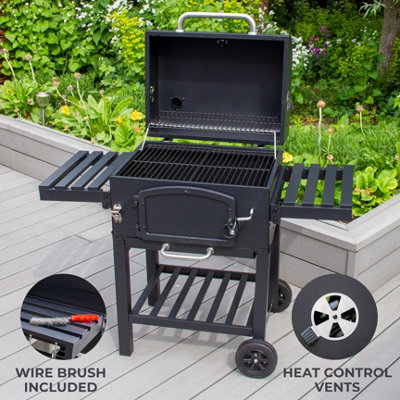 XL BBQ Smoker Charcoal Barbecue Grill | DIY at B&Q