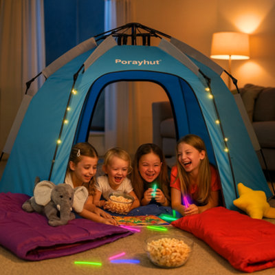 XL Indoor Kids Tent Playhouse - Large Portable Pop Up Teepee Sleepover ...
