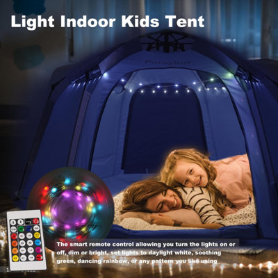 XL Indoor Kids Tent Playhouse - Large Portable Pop Up Teepee Sleepover ...