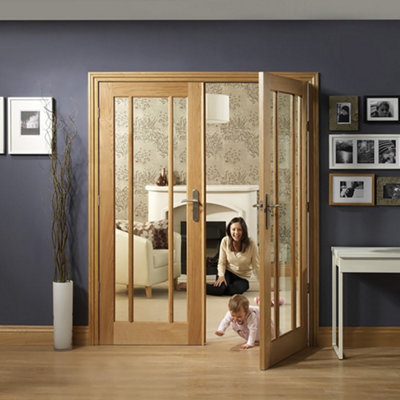 XL Joinery Internal Pair Maker Oak Contemporary Style Door Converter