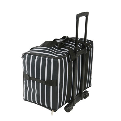 XL Sewing Machine Trolley Bag Black Stripe 60 x 42 x 30cm, Birch 006107