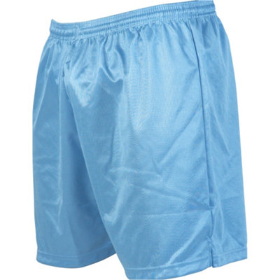 XL - SKY BLUE Adult Sports Micro Stripe Training Shorts Bottoms - Gym ...