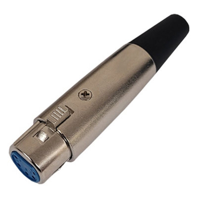 XLR 5 Pin Female Socket Solder Connector Audio DMX Lighting Microphone ...