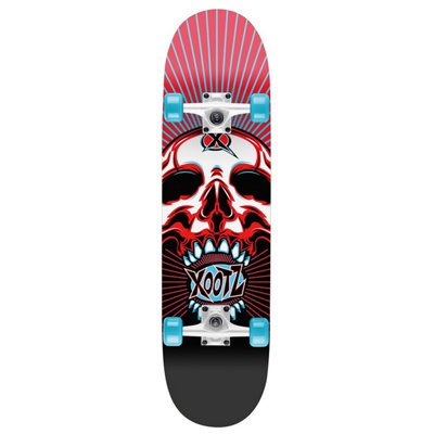 Xootz Double Kick 31" Skateboard Skull