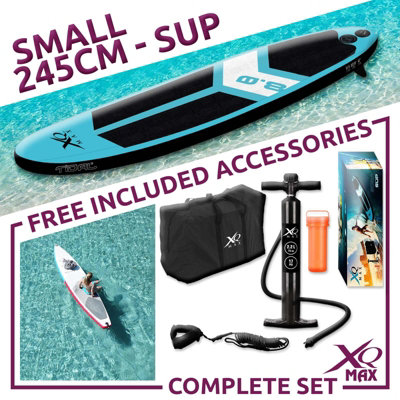 XQ Max Blue Inflatable Surfboard 8ft SUP Paddleboard Surf Set 245cm ...