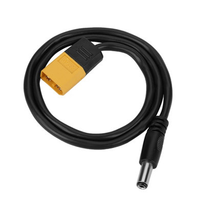 XT60 Male Bullet Connector to 5.5 x 2.5mm Male DC Power Cable