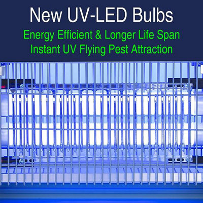 Xterminate Indoor Insect Fly Killer Zapper LED Low Energy Attracting UV ...