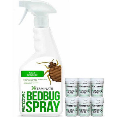 Buy Xterminate Larger Bed Bug Killer Spray and Fogger Pack Bed Bug ...