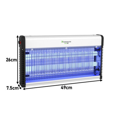 Xterminate UV LED Wall Mounted Fly Killer Zapper Unit Electric for ...
