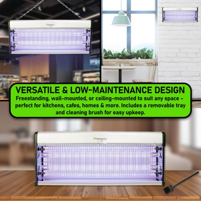 Xterminate UV LED Wall Mounted Fly Zapper Killer Unit Electric for ...