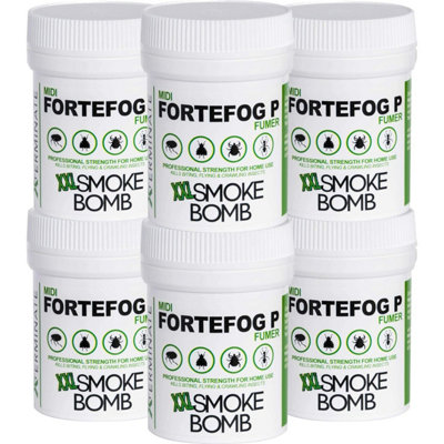 Xterminate XXL Smoke Bomb Fogger Fumer for Bed Bugs - 6 Pack | DIY at B&Q