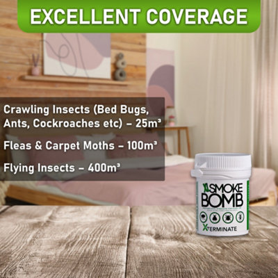 Xterminate XXL Smoke Bomb Insect Killer Fogger Fumer for Bed Bugs - 10 Pack