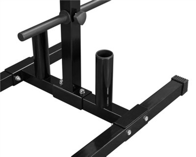 Yaheetech Black Weight Plate Rack for Home Gym