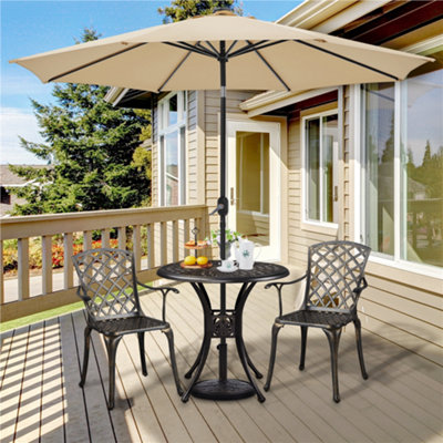 Outdoor bistro table with umbrella hole store