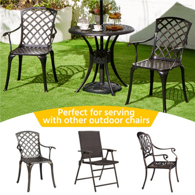 Small bistro table with umbrella hole store