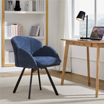 Yaheetech Cute Makeup Vanity Chair Accent Armchair Swingable Blue