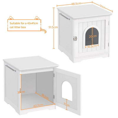 Yaheetech Decorative Litter Box Enclosure