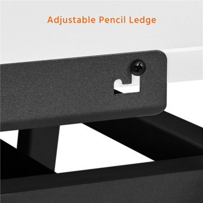 Yaheetech Drawing Table and Stool Set with Adjustable Angles White