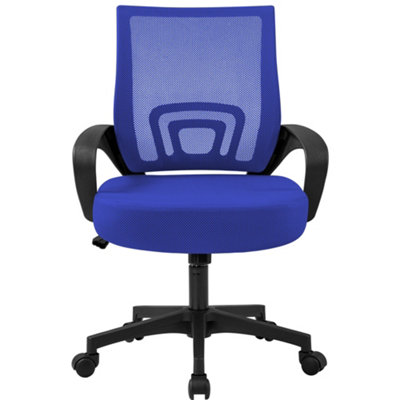 Yaheetech Ergonomic Mesh Office Chair with Lumbar Support - Blue