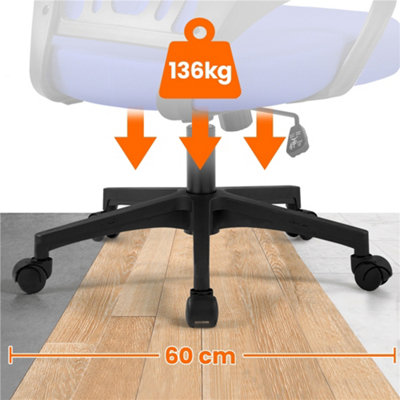 Yaheetech Ergonomic Mesh Office Chair with Lumbar Support - Blue