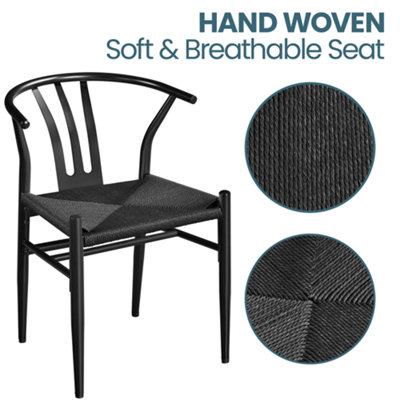 Black weave chair store